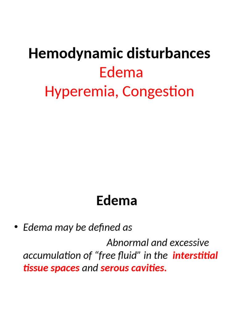 Edema 2 | PDF | Edema | Vein