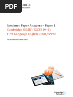IGCSE English Reading Paper 2025 | PDF