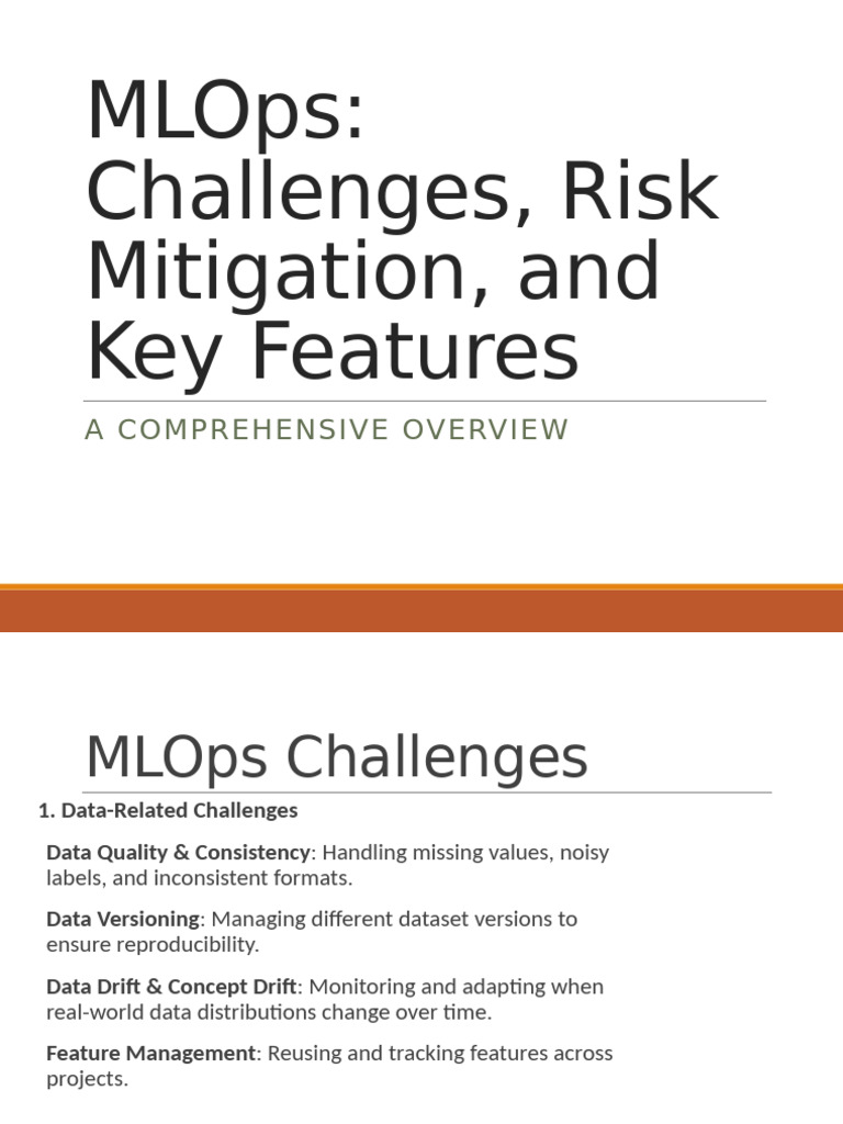 Unit 3 MLOps Challenges and Key Features | PDF | Machine Learning | Applied Mathematics
