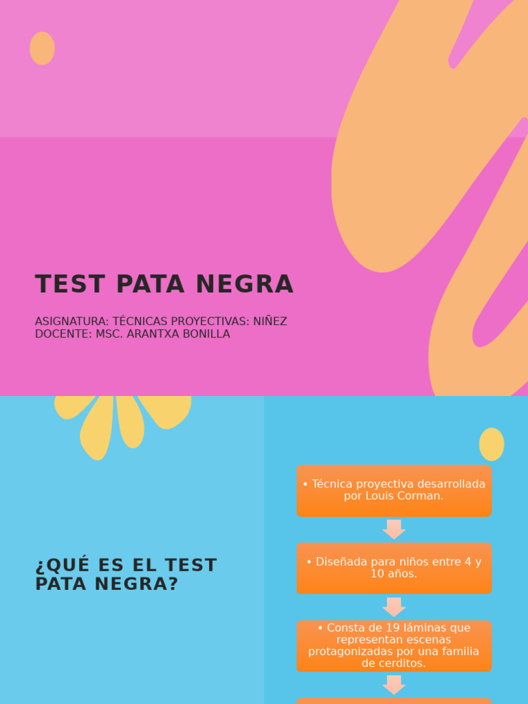 Test Pata Negra | PDF | Las emociones | Sicología