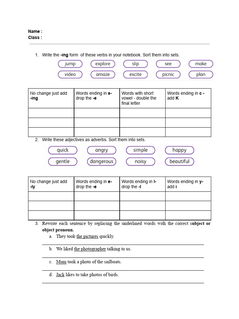 Review Grade 3 Unit 8&9 | PDF | Grammar | Syntax