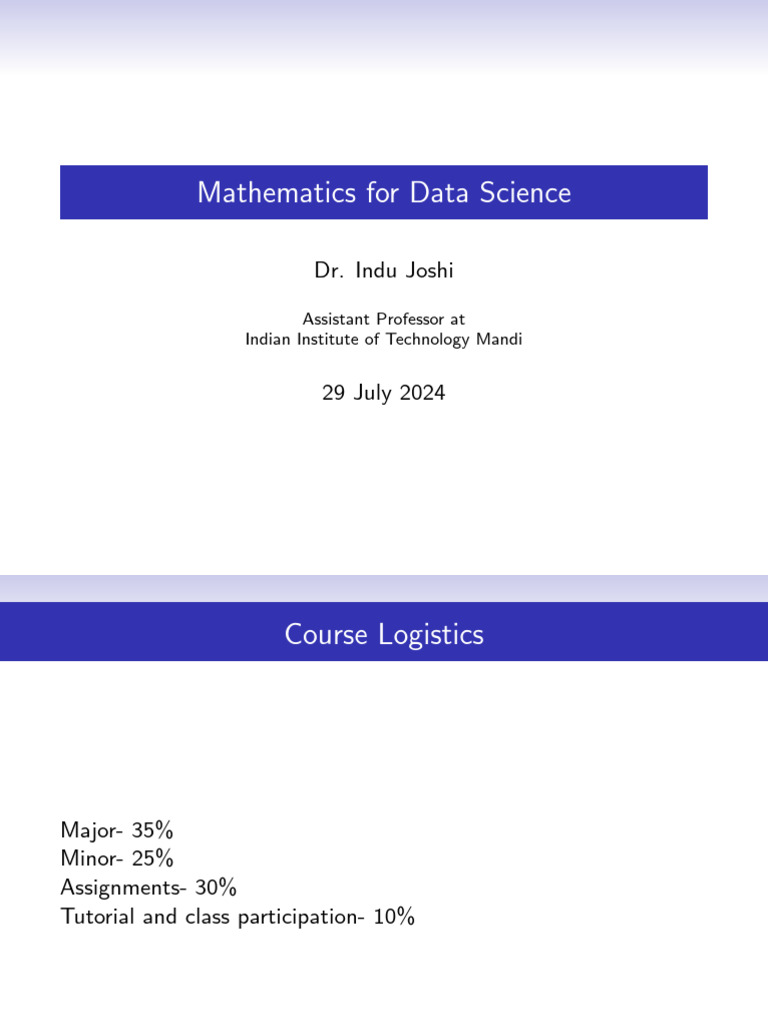 Mathematics_Lec1_Vectors_Matrix | PDF | Matrix (Mathematics) | Functions And Mappings
