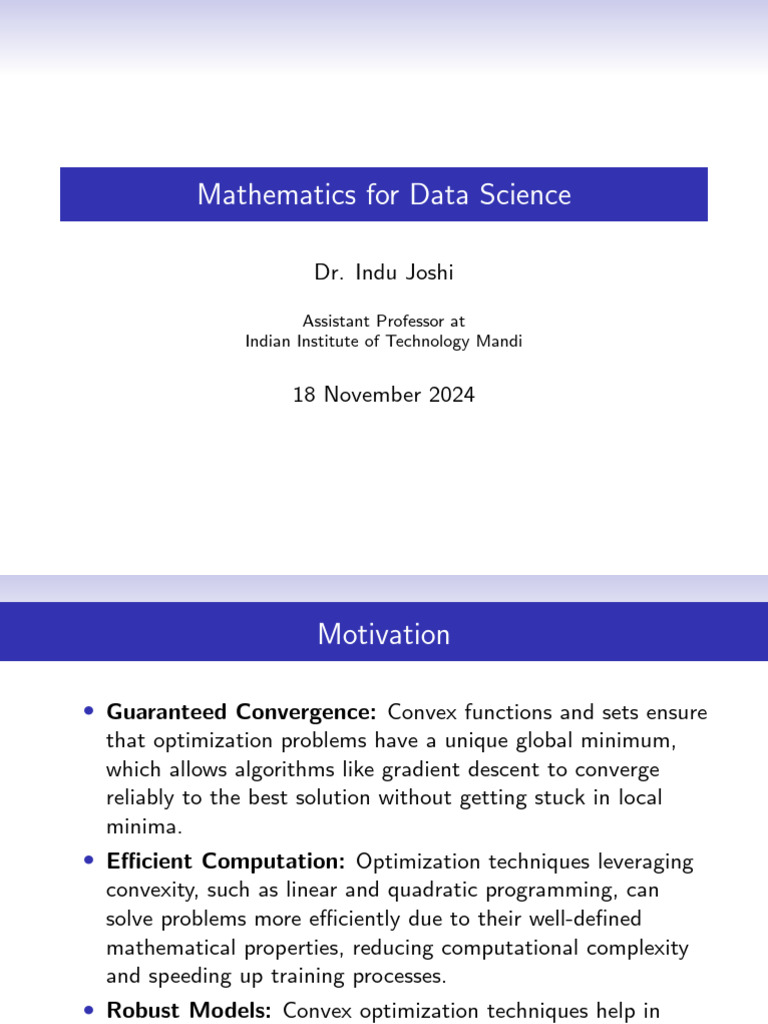 Mathematics Lec12 Convex Sets and Functions | PDF | Mathematical Optimization | Mathematics Of ...