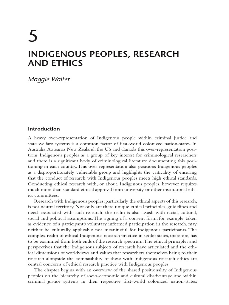 Ethical Research with Indigenous Peoples | PDF | Indigenous Australians