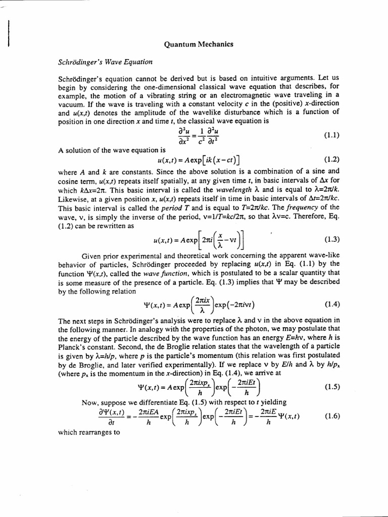 Quantum Mechanics | PDF