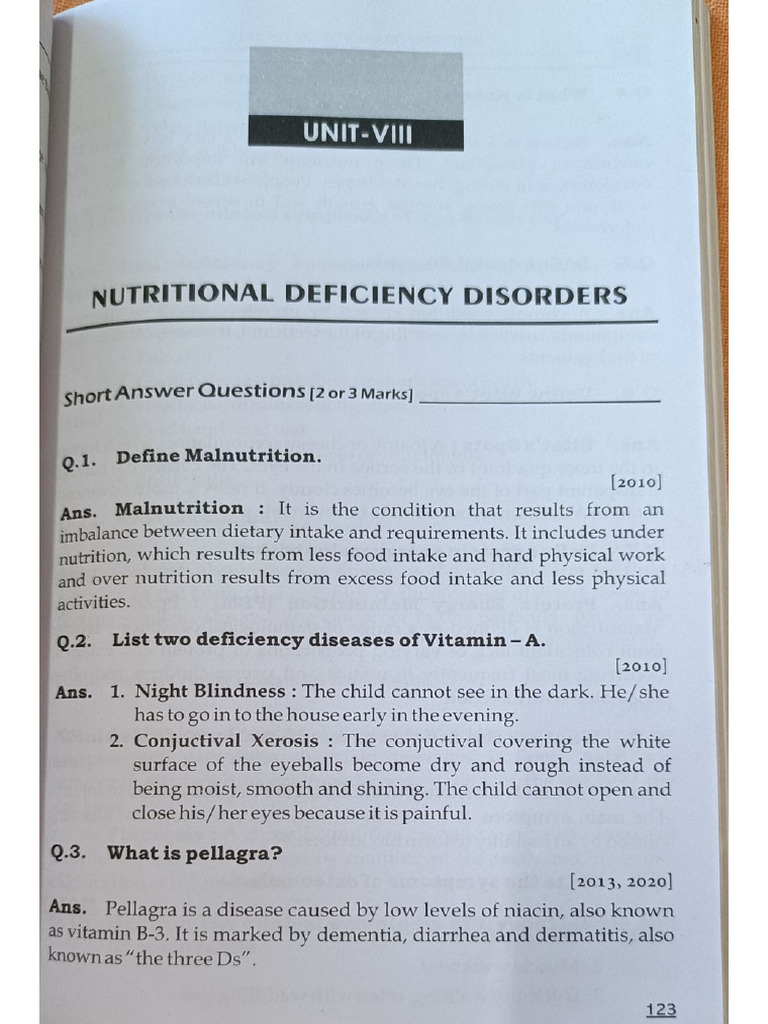 Nutritional Deficiency Disorders | PDF
