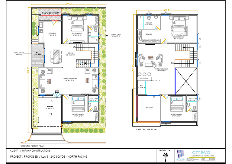 Am Ar Pardha North Facing 02.08.22 Final Plans-Model | PDF
