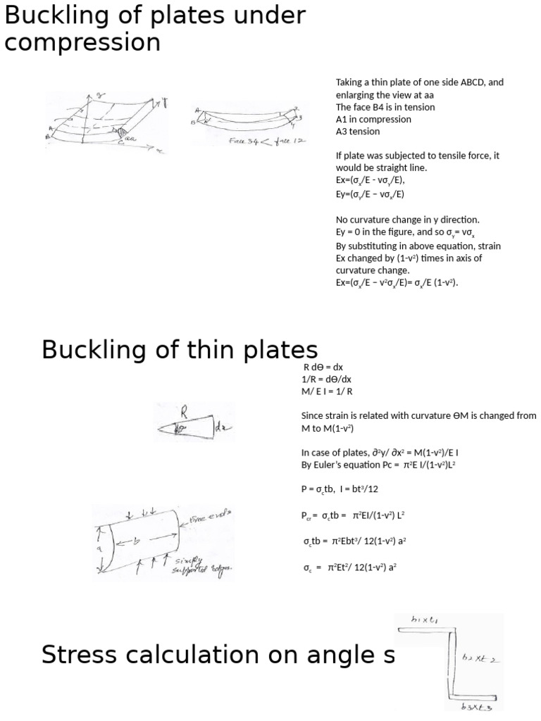 Buckling Analysis of Thin Plates | PDF | Buckling | Column