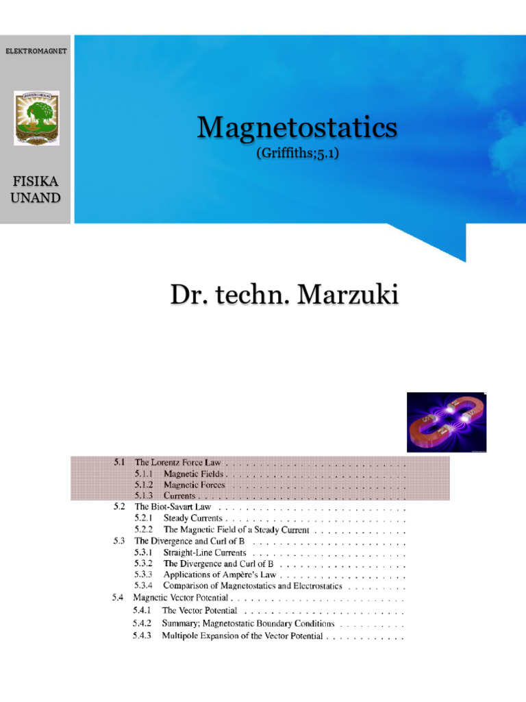 Understanding Magnetostatics and Lorentz Forces | PDF | Force ...