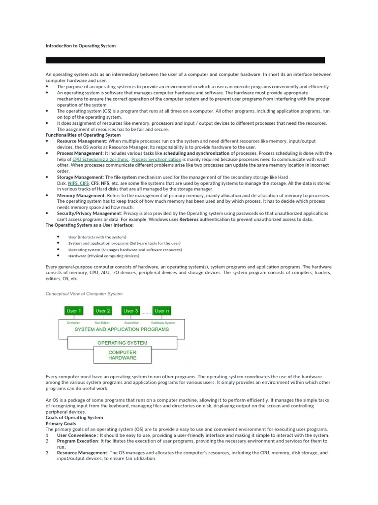 AOS Material | PDF | Operating System | Computer File