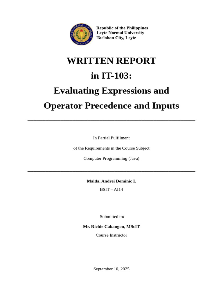 Evaluating Expressions and Operation Precedence | PDF | Multiplication | Boolean Data Type