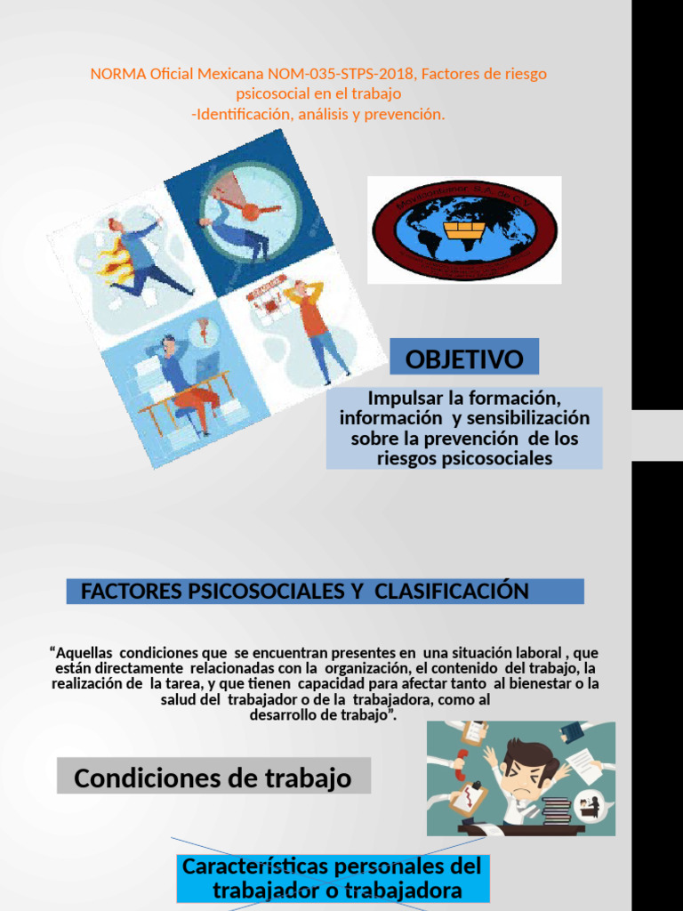 Capacitacion Nom 035 Factores Psicosociales | PDF | Burnout ocupacional ...