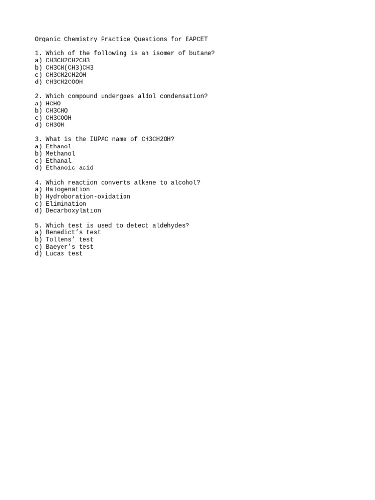 Practice Questions | PDF