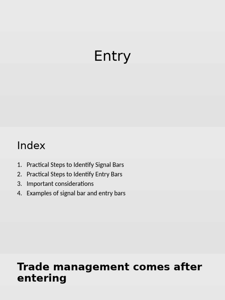 Entry | PDF | Order (Exchange) | Business