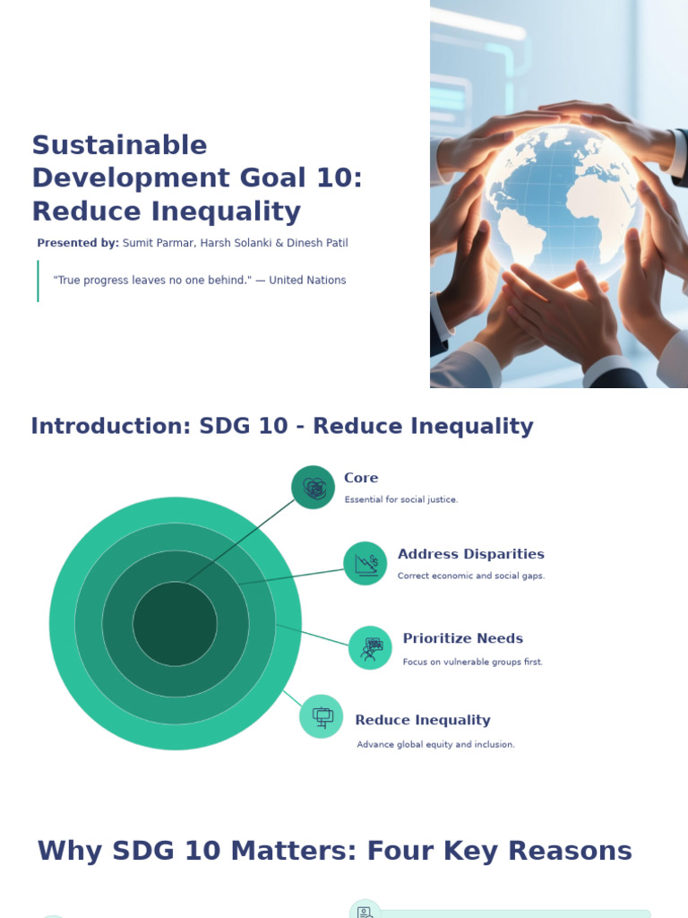 Reduce Inequality: SDG 10 Overview | PDF | Economic Inequality ...