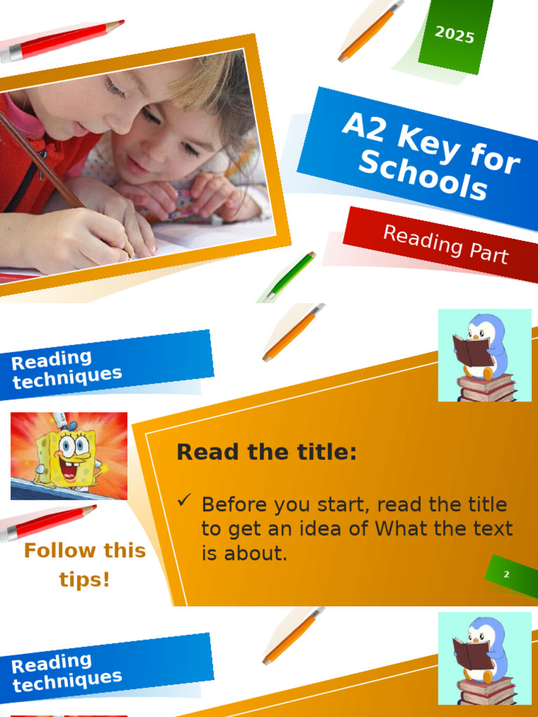 A2 Key Reading Techniques Guide | PDF