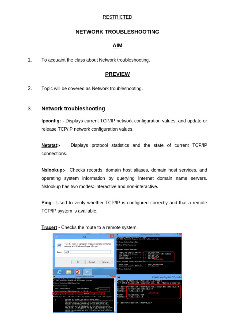 14 Network Troubleshooting | PDF
