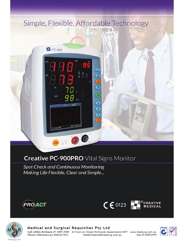PC-900PRO Vital Signs Monitor Overview | PDF | Computer Engineering ...