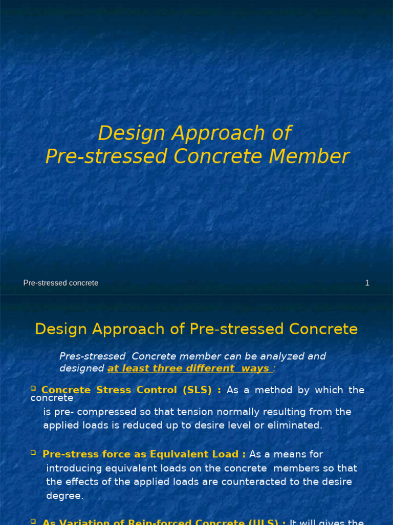 Design Approach of PSC Member | PDF | Beam (Structure) | Bending