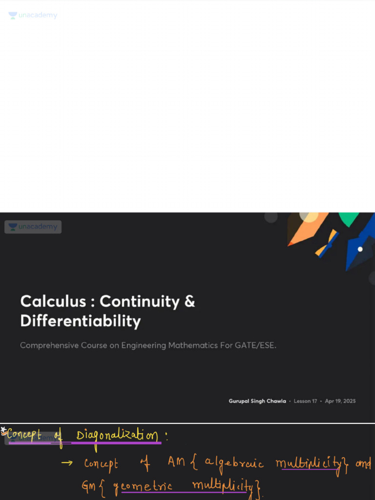 Calculus Continuity Differentiability With Anno - L-16 | PDF