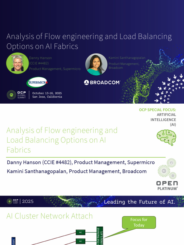 Analysis of Flow Engineering and Balancing Options On AI Fabrics | PDF ...