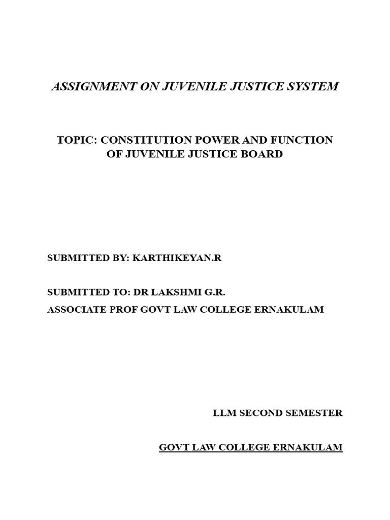 Powers of the Juvenile Justice Board | PDF | Juvenile Court | Magistrate
