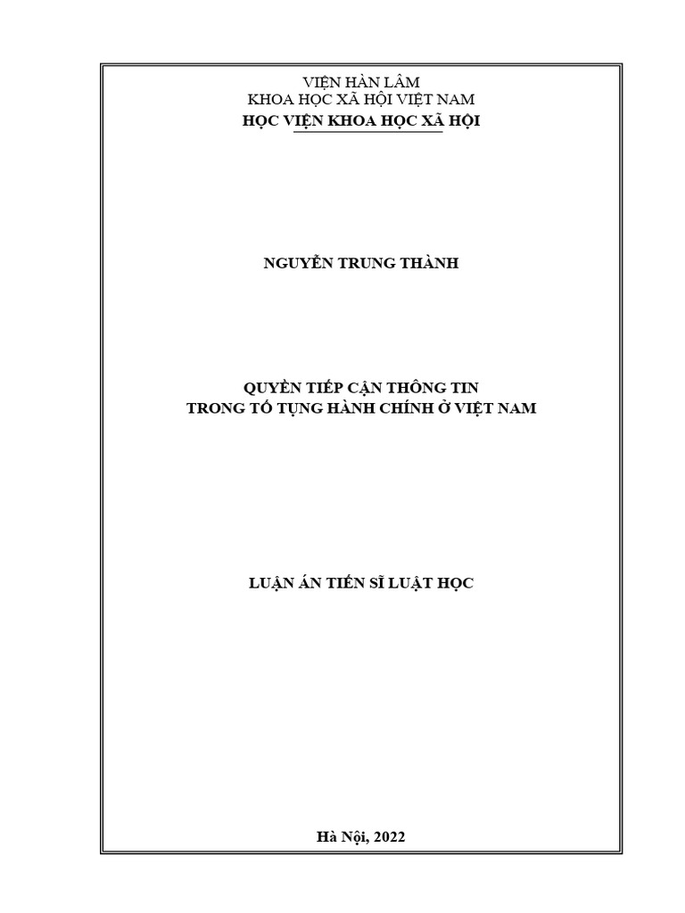 LA Nguyen Trung Thanh | PDF