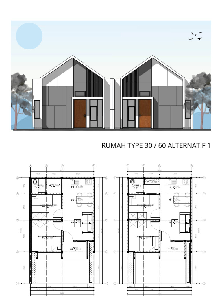 Design Rumah Tipe 30-60 | PDF