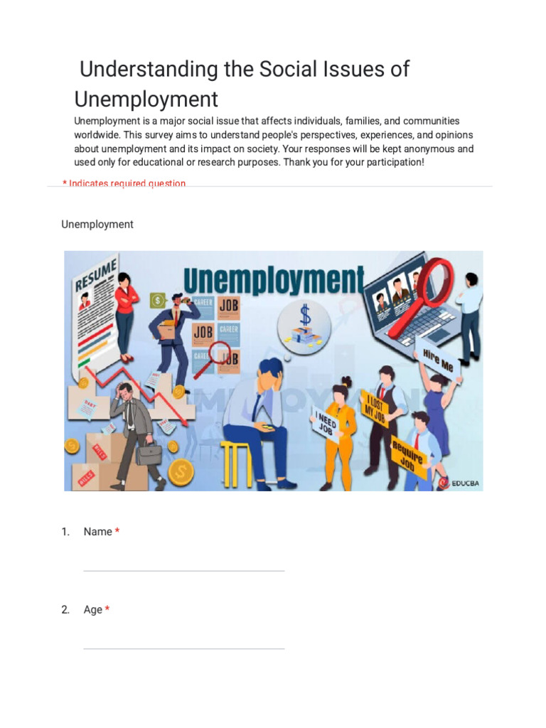 Understanding The Social Issues of Unemployment | PDF | Unemployment ...
