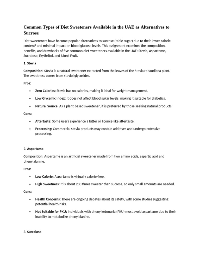 Biochem | PDF | Sugar Substitute | Nutrition