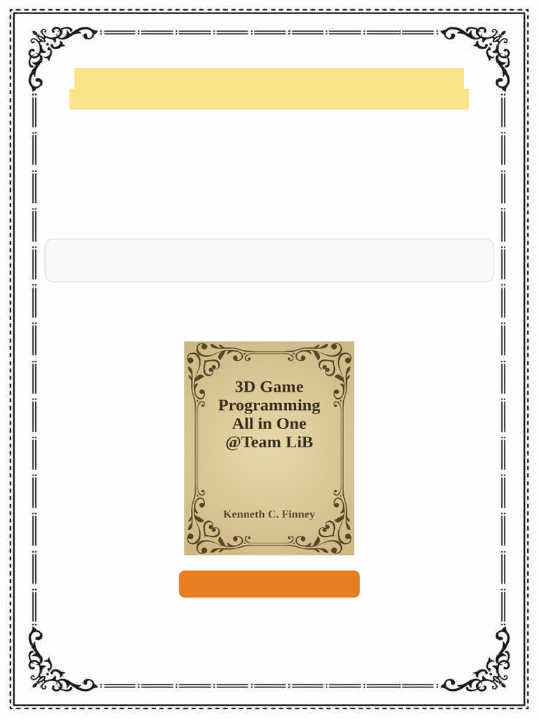 3D Game Programming All in One 1st Edition by Kenneth Finney ISBN 159200136X 9781592001361 Ready ...