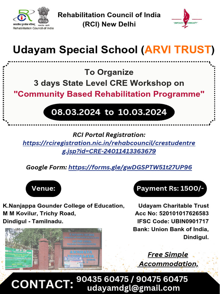 CRE - Community Based Rehabilitation | PDF