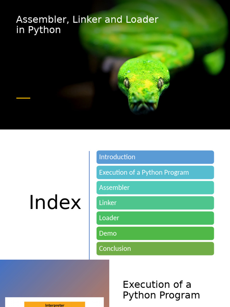 Assembler, Linker and Loader in Python | PDF