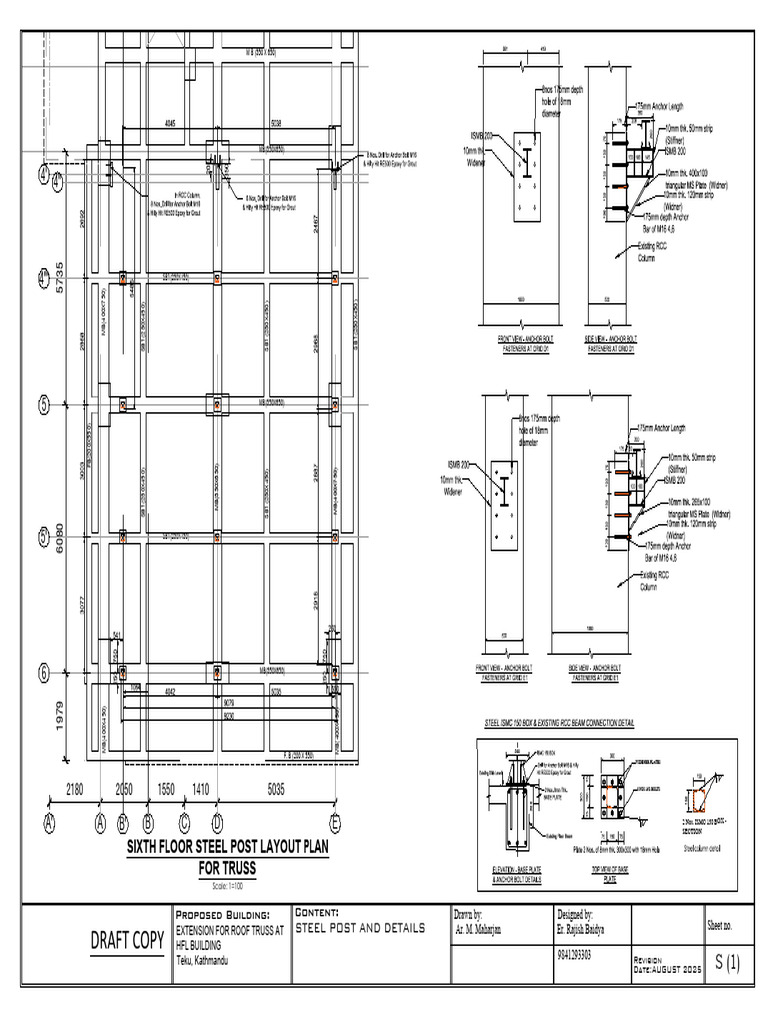 Structural Drawing HFL 06-08-2025 Draft | PDF | Building Engineering ...