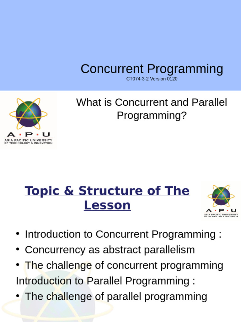 01 What Is Concurrent and Parallel Programming | PDF | Concurrent Computing | Parallel Computing