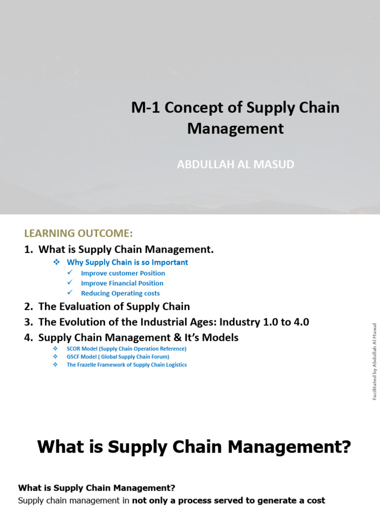 GSCF Model in Supply Chain Management | PDF | Supply Chain | Supply ...