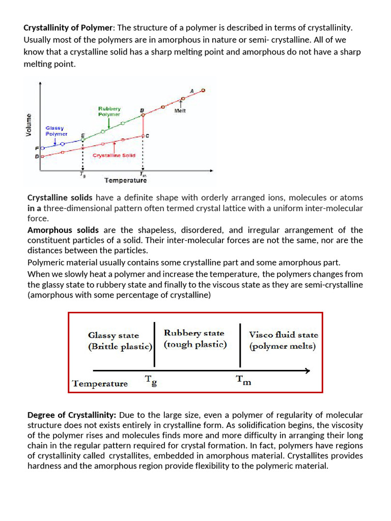Crystallinity of Polymer PG II | PDF | Polymers | Crystal