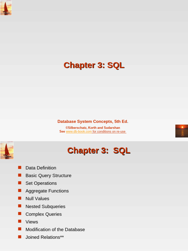 ch3 (2) | PDF | Sql | Databases