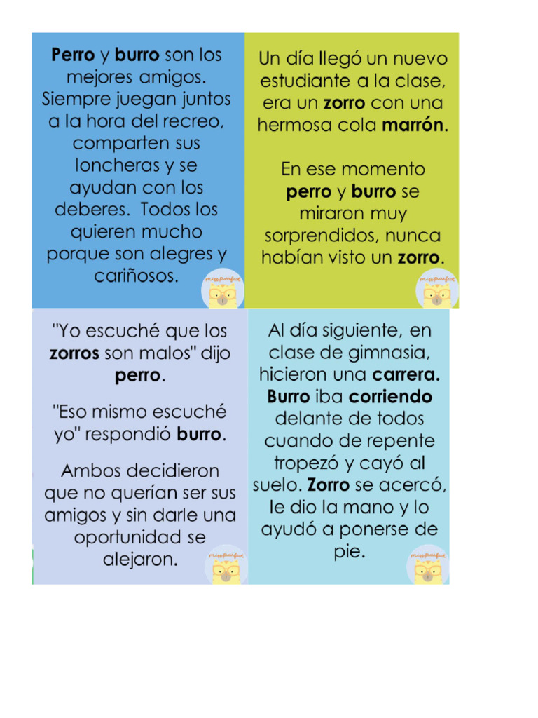 Cuentos Con R y RR | PDF