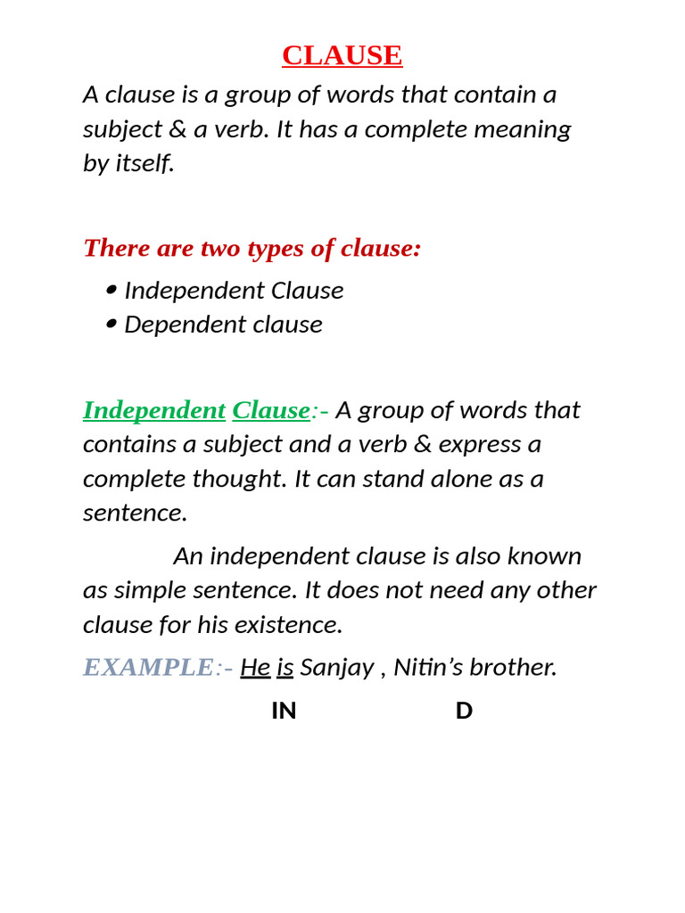 Clause PDF | PDF
