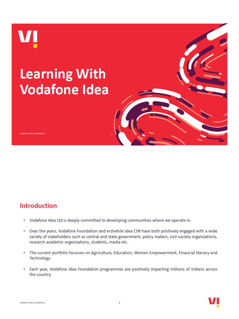 Learning With Vodafone Idea -Generic (With Process) | PDF