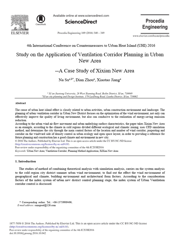 Study On The Application of Ventilation Corridor Planning in 2016 ...