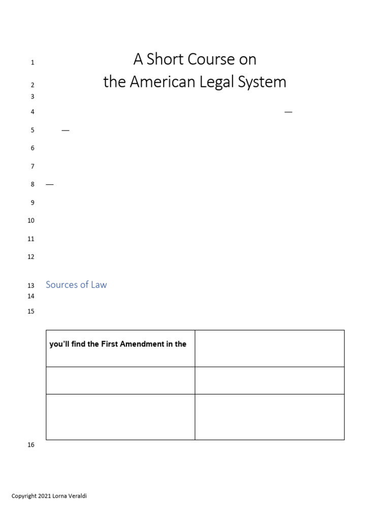 A Short Course on the American Legal System[65]-1 | PDF | Precedent ...