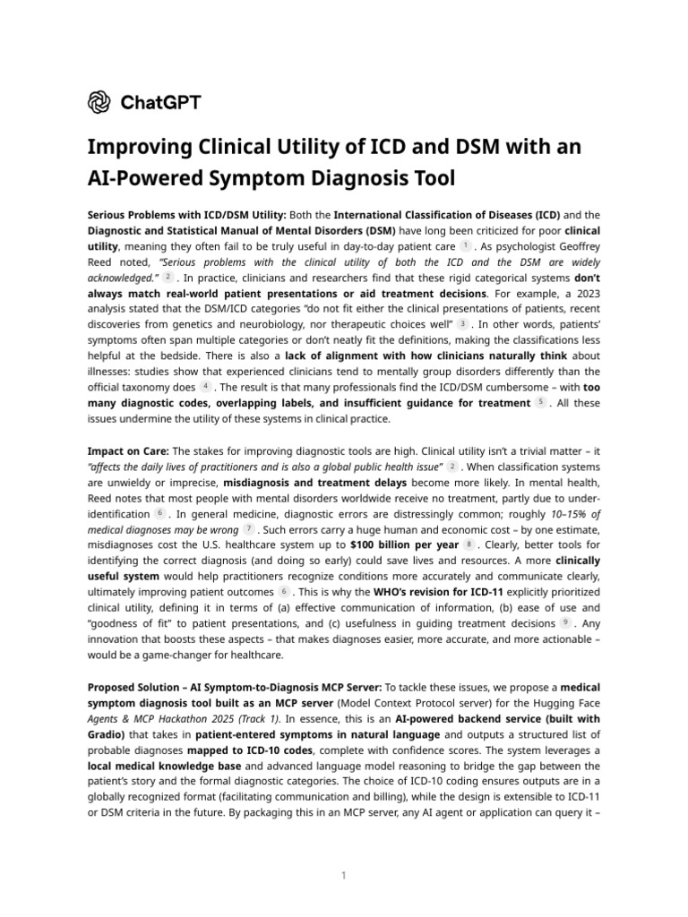 Improving Clinical Utility of ICD and DSM With an AI-Powered Symptom ...