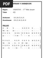 Jathiswaram - Vasantha | PDF