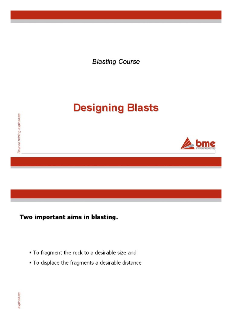 Blasting Technology - Blast Design | PDF | Impact Crater | Powder ...