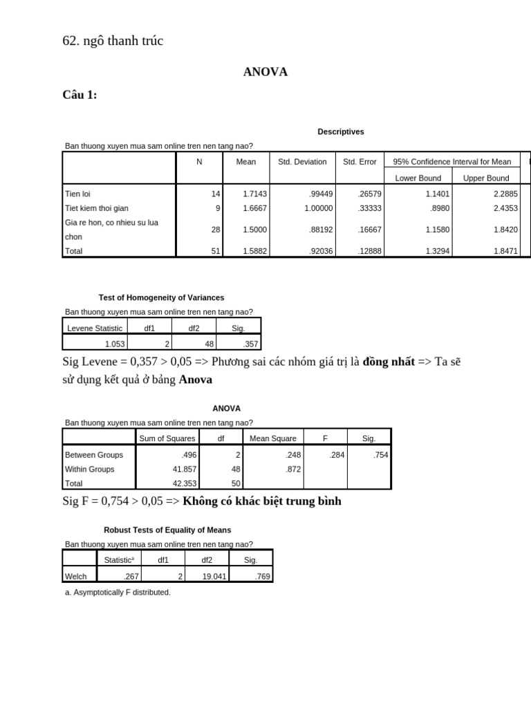 ANOVA | PDF