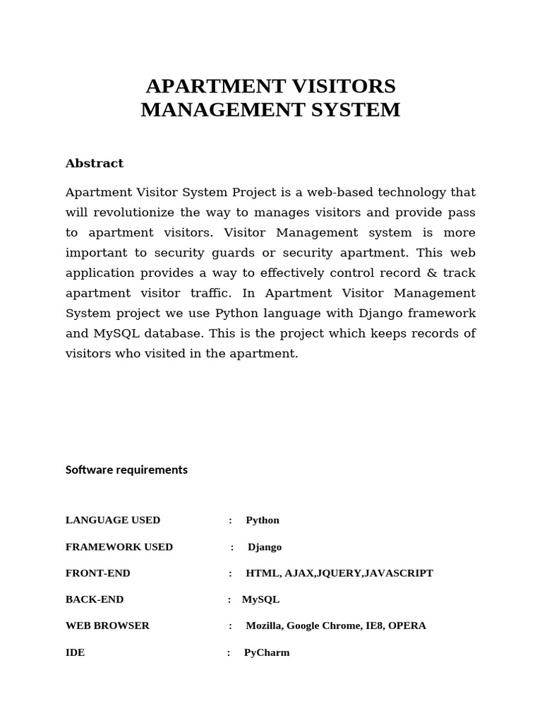 Project Abstract | PDF