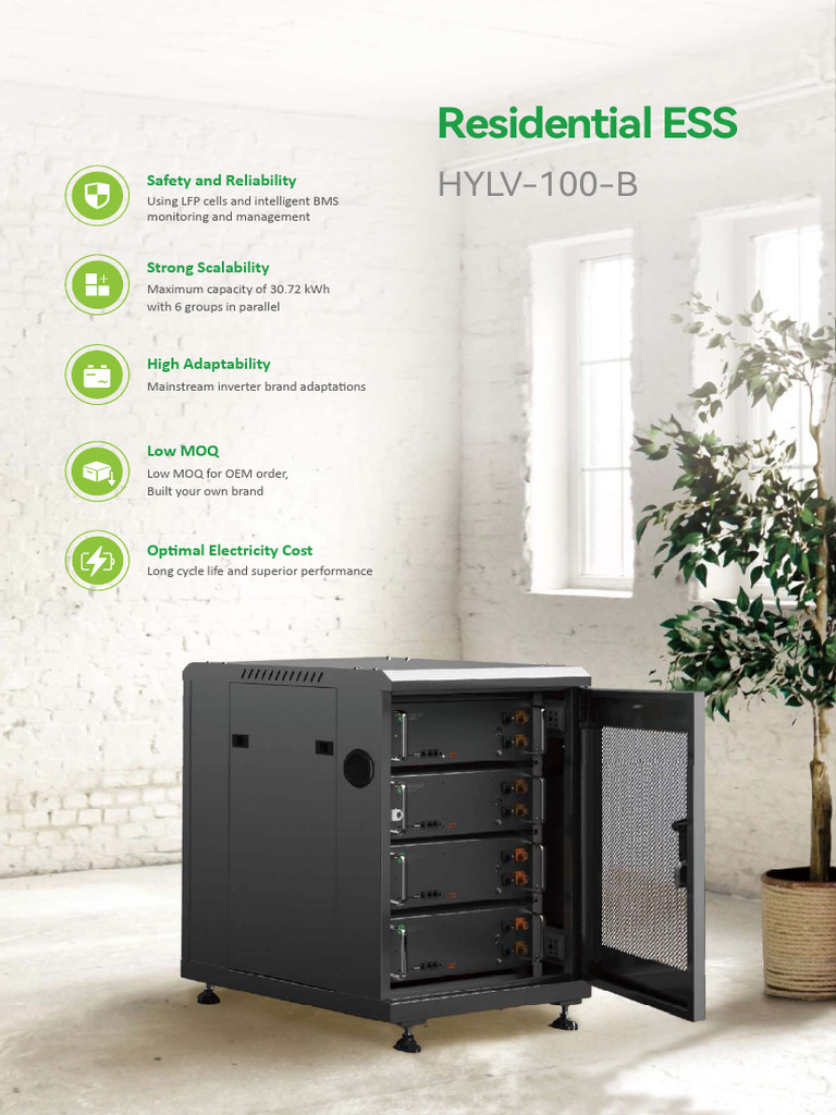 HYLV-100-B: Optimal Residential ESS | PDF