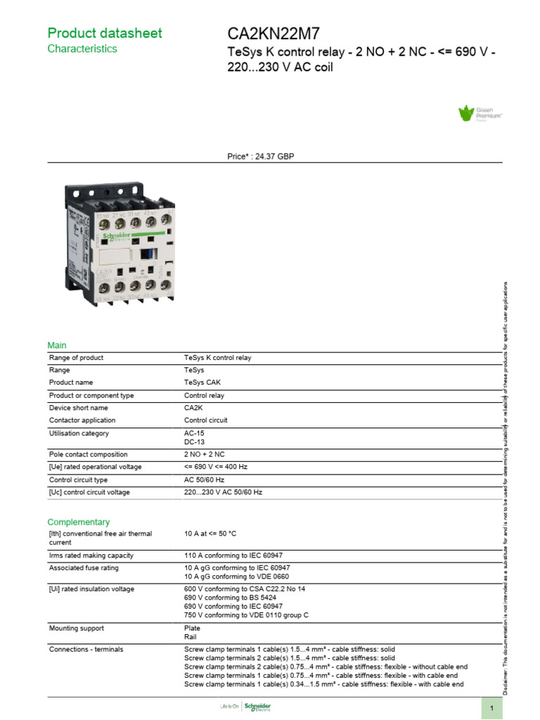 CA2KN22M7 | PDF | International Electrotechnical Commission ...